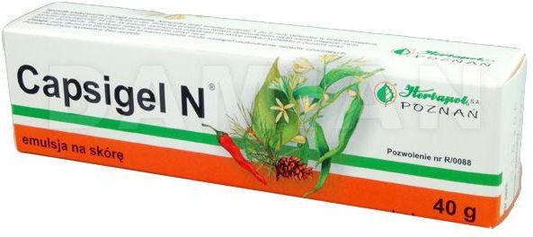 Leki przeciwbólowe Capsigel N, emulsja lecznicza 40g - Opinie i ceny na Ceneo.pl