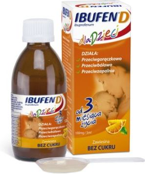 Ibufen D syrop bez cukru 100mg/5ml 120ml - Opinie i ceny na Ceneo.pl