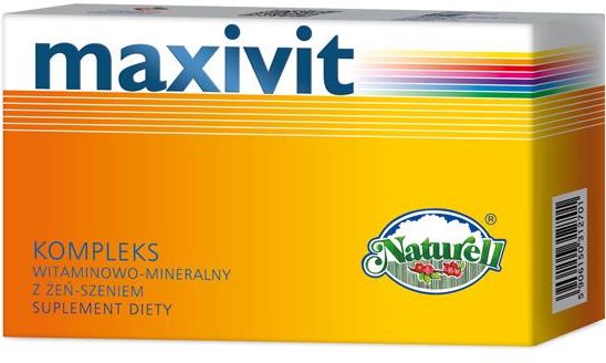 Maxivit z żeńszeniem 100 tabletek - Opinie i ceny na Ceneo.pl