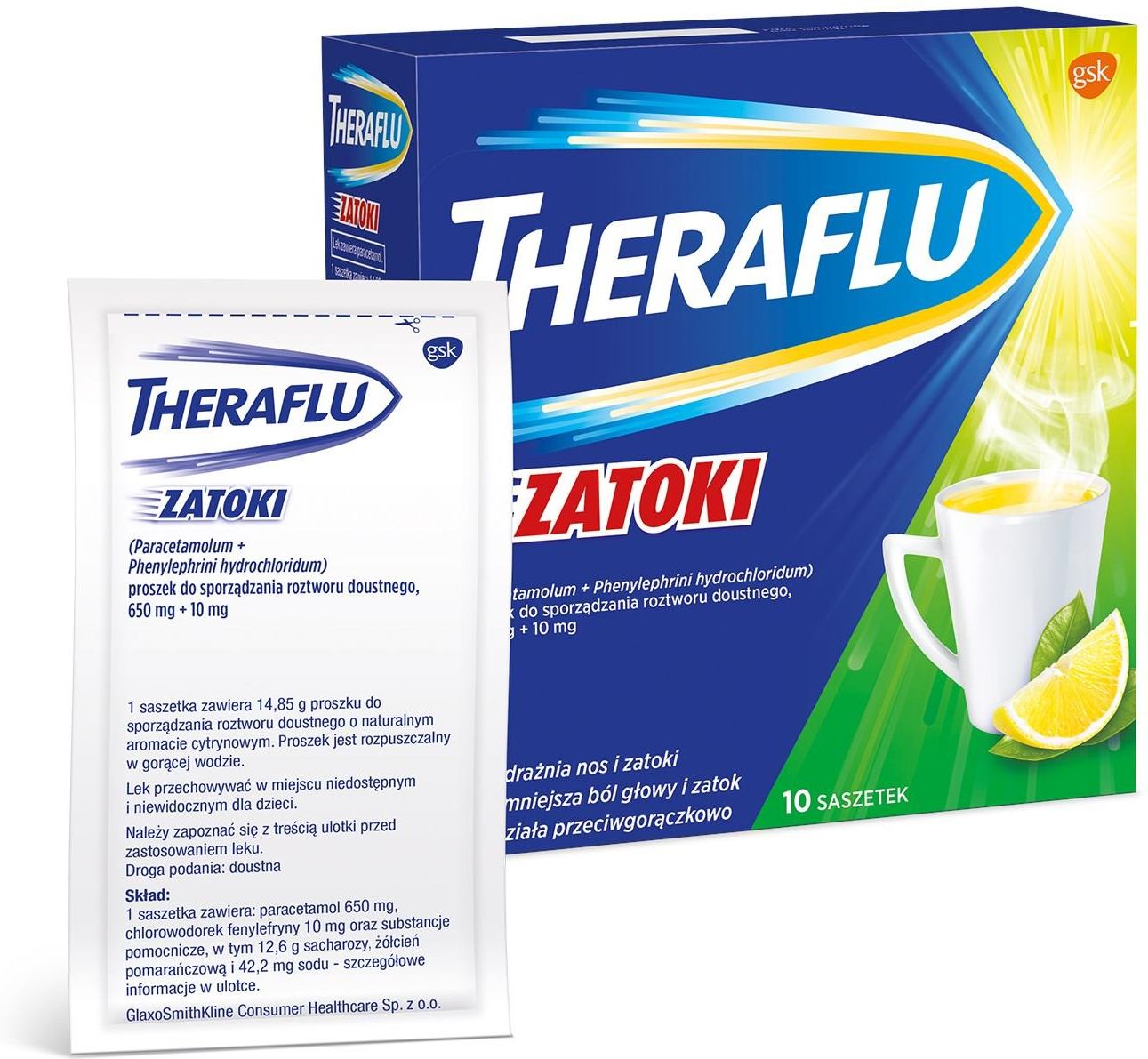 Theraflu Zatoki 10 szaszetek - Opinie i ceny na Ceneo.pl