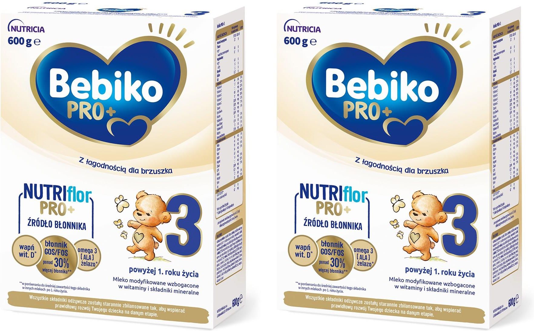 Bebiko Pro+ 3 Nutriflor Plus 2X600G - Ceny i opinie - Ceneo.pl