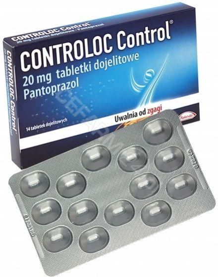 Controloc Control 20mg 14 tabletek - Opinie i ceny na Ceneo.pl