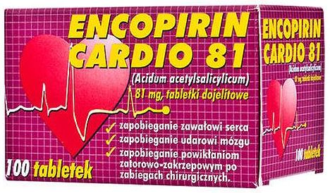 Encopirin Cardio 81mg 100 tabletek - Opinie i ceny na Ceneo.pl
