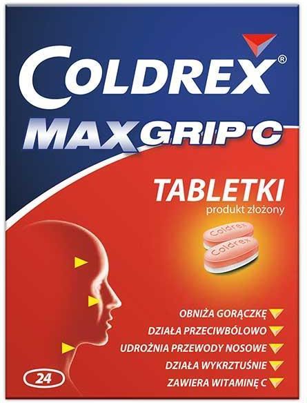 Coldrex Maxgrip C 24 tabl - Opinie i ceny na Ceneo.pl
