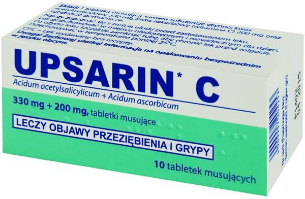 Leki przeciwbólowe Upsarin C 10 tabletek musujących - Opinie i ceny na ...