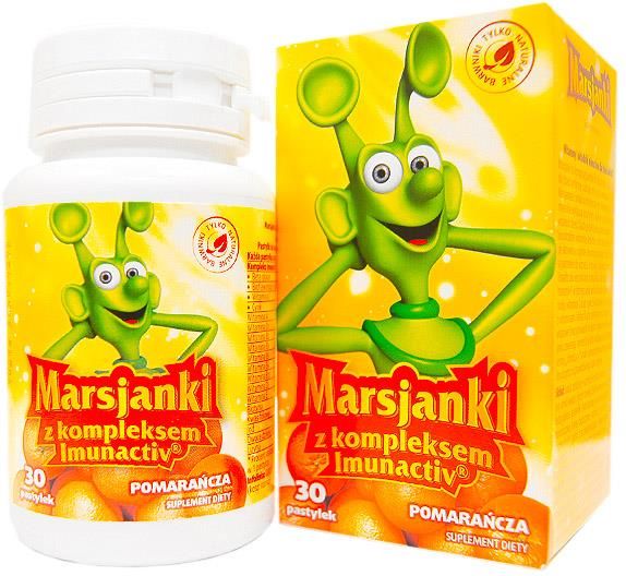 Marsjanki Imunactiv pomarańczowe 30 tabletek - Opinie i ceny na Ceneo.pl
