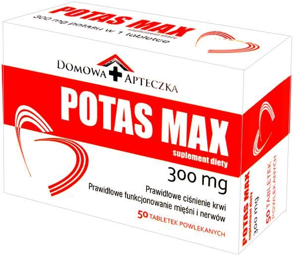 Domowa Apteczka Potas Max 300mg 50 tabletek - Opinie i ceny na Ceneo.pl
