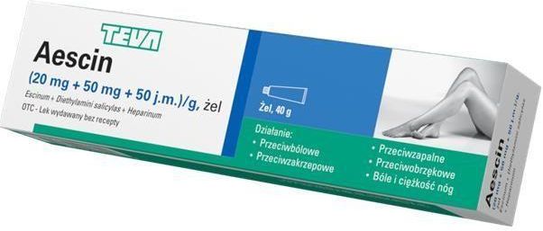 Aescin żel 40g - Opinie, cena na Ceneo.pl