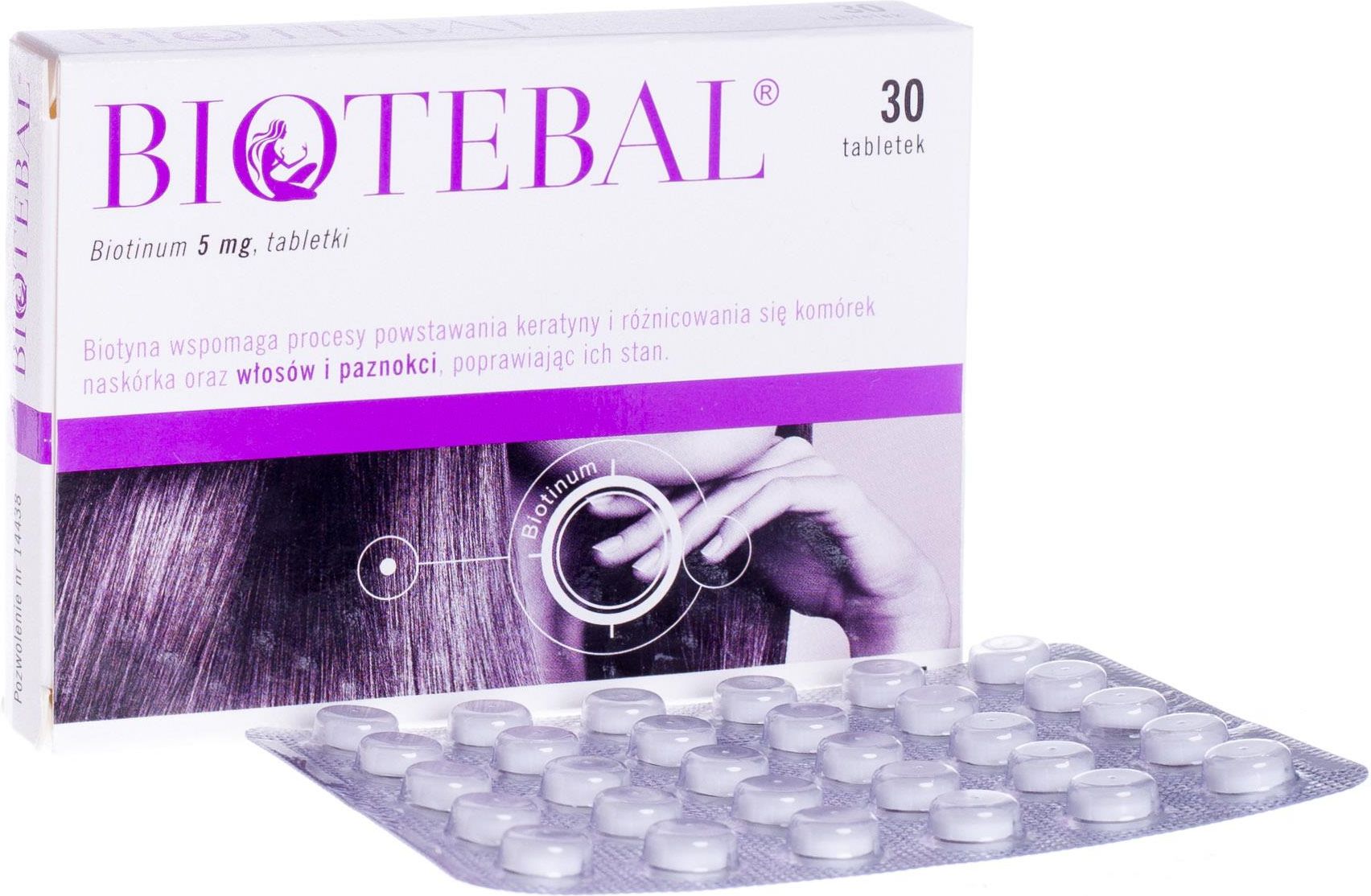 Biotebal 5mg 30 tabl. - Opinie, cena na Ceneo.pl
