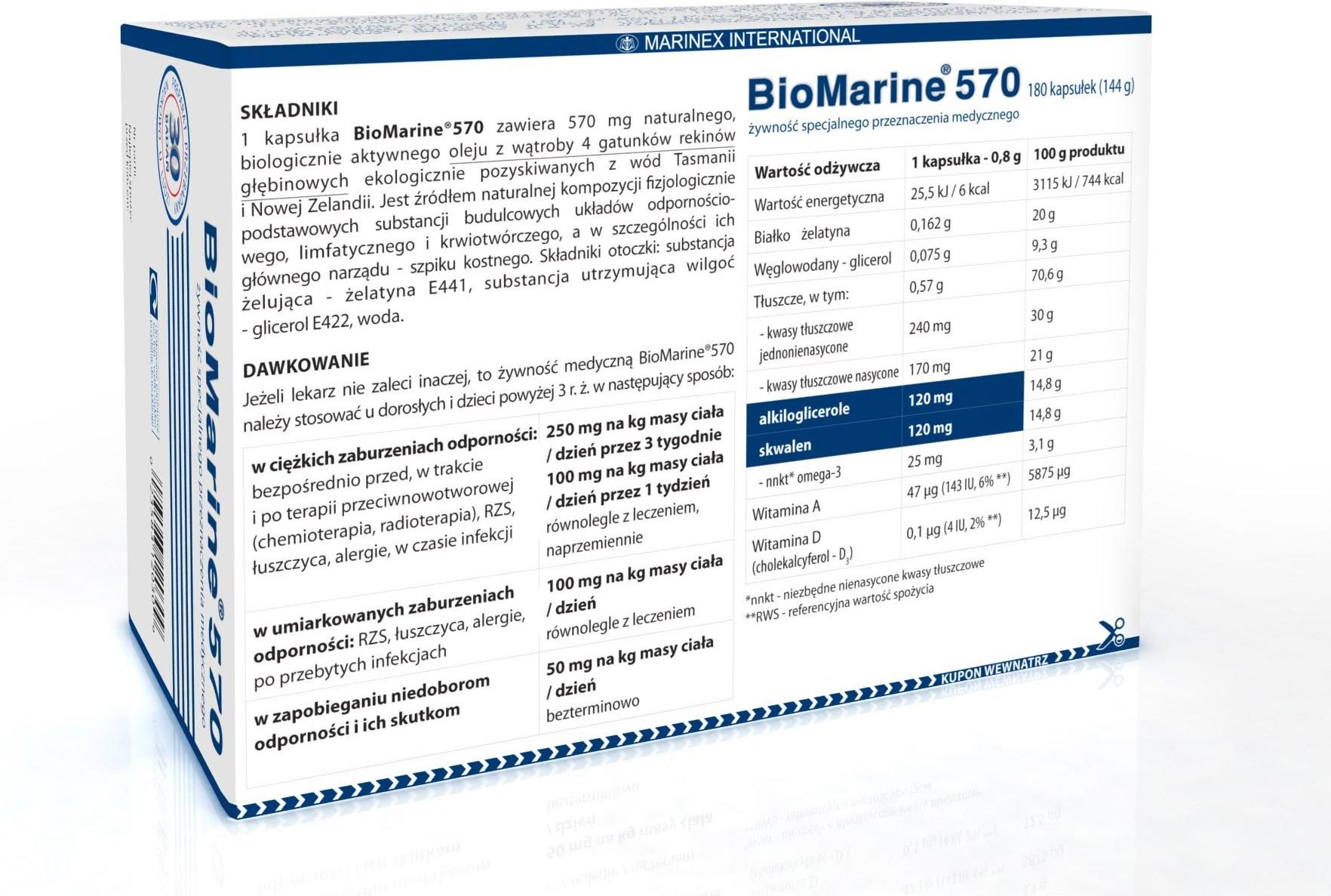 BioMarine 570 180 kaps. - Opinie i ceny na Ceneo.pl