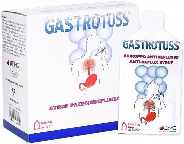 Gastrotuss syrop przeciw refluksowi 25 saszetek po 20ml - Opinie i ceny ...