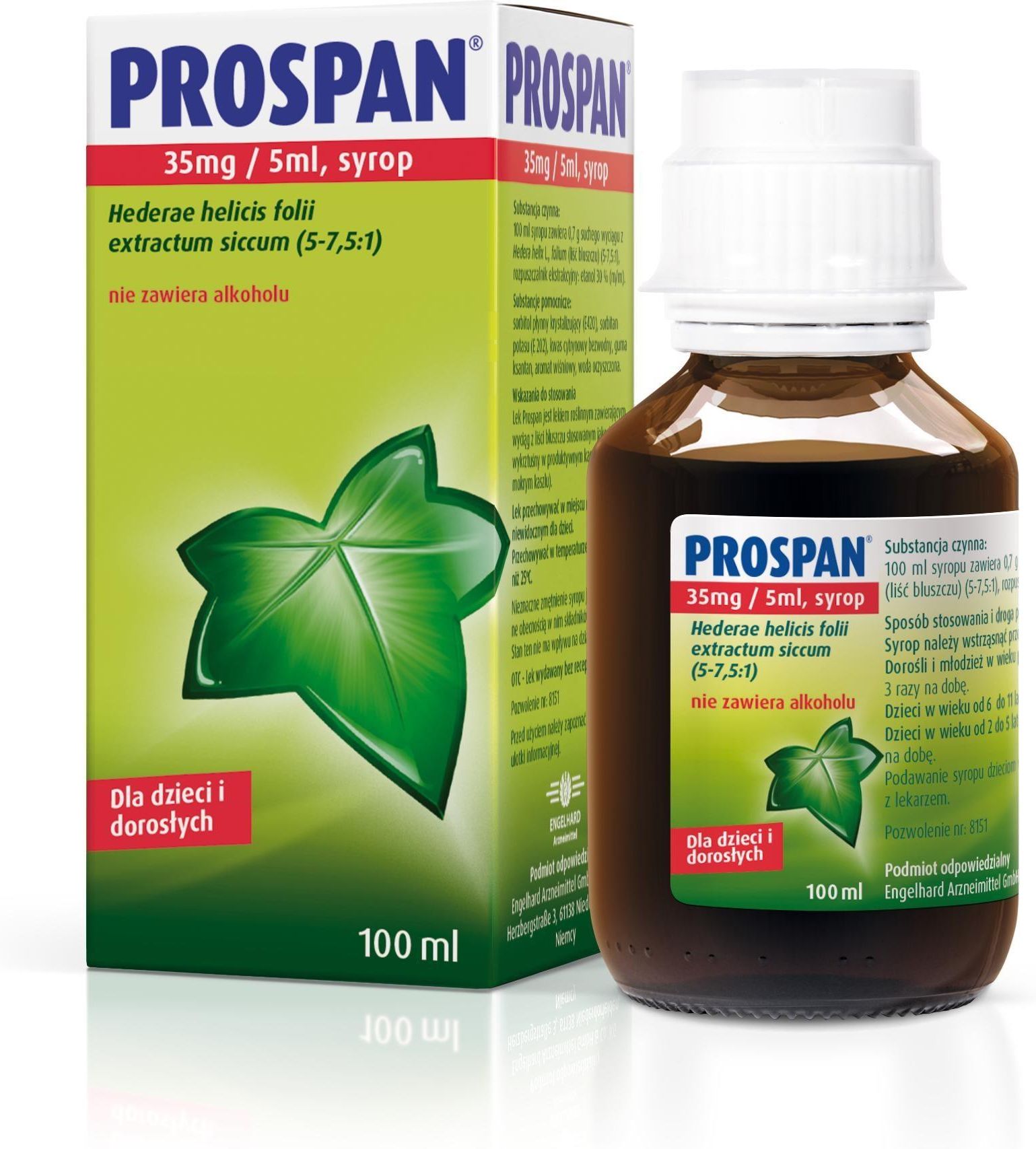 Prospan syrop 35mg/5ml 100ml - Opinie i ceny na Ceneo.pl
