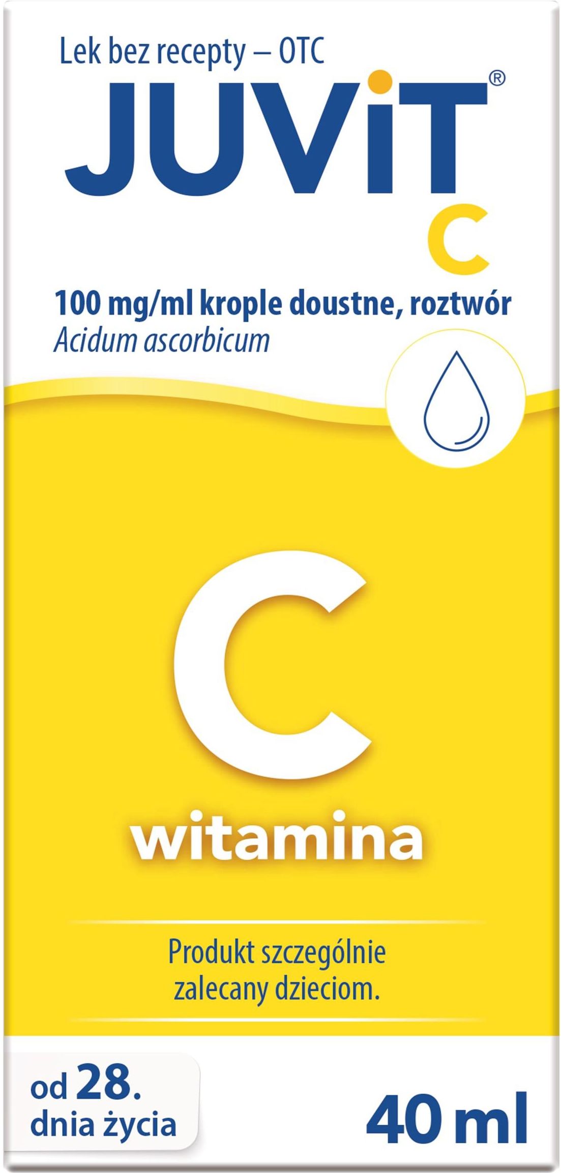 Juvit C krople 0,1 g/1ml 40ml - Opinie i ceny na Ceneo.pl