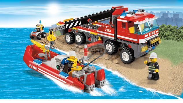 LEGO City 7213 Terenowy Wóz Strażacki - Ceny i opinie - Ceneo.pl