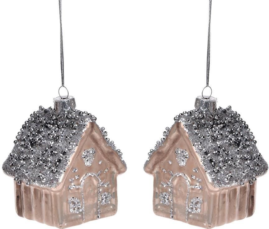Szklane Bombki w Kształcie Domków KPL 2 szt - Opinie i atrakcyjne ceny ...