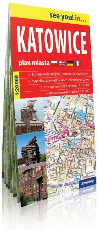 Katowice. Plan miasta 1:20 000 - Ceny i opinie - Ceneo.pl
