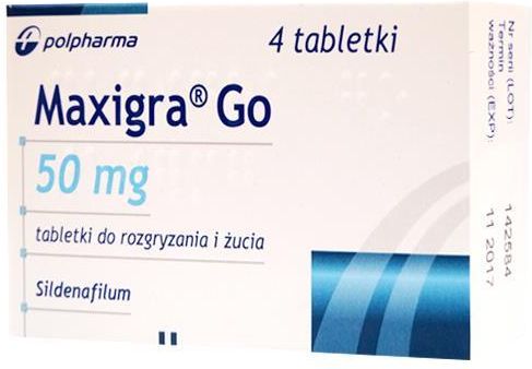 Maxigra Go 50mg 4 tabletki do żucia - Ceneo.pl