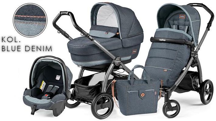 Wózek Peg-Perego Book S Elite Completo Modular Blue Denim Głęboko ...