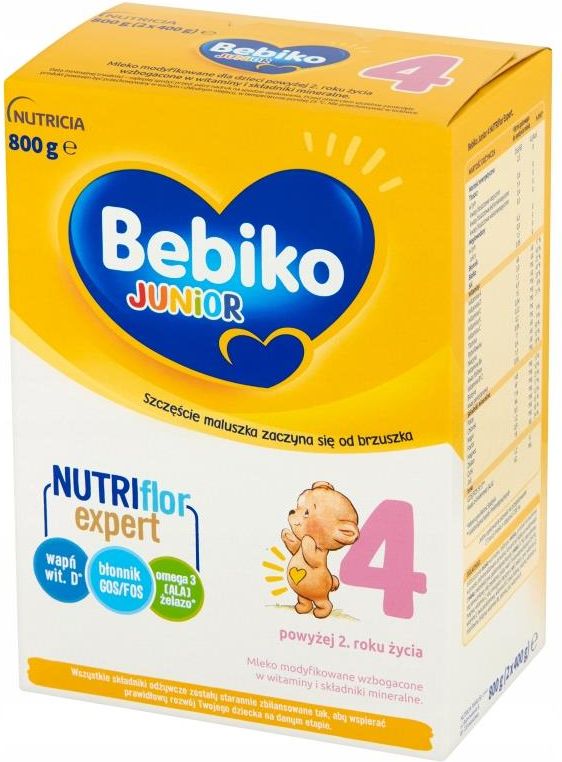 Bebiko Junior 4 Nutriflor Plus 2X800G + Bebiko Junior 5 Nutriflor Plus ...