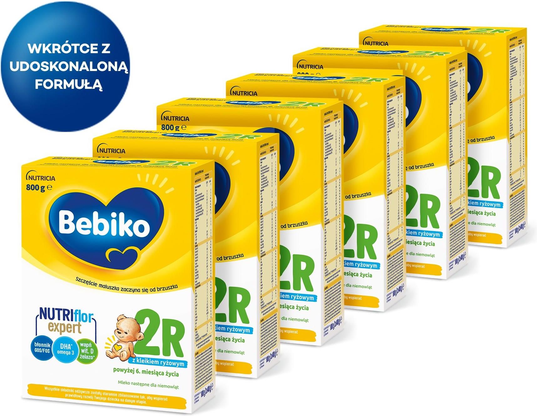Bebiko 2R Nutriflor+ 6X800G - Ceny i opinie - Ceneo.pl