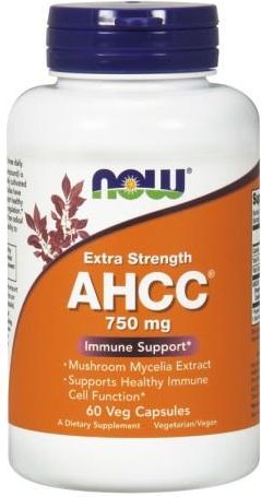 Now Foods AHCC Extra Strength 750 mg 60 kaps. - Opinie i ceny na Ceneo.pl
