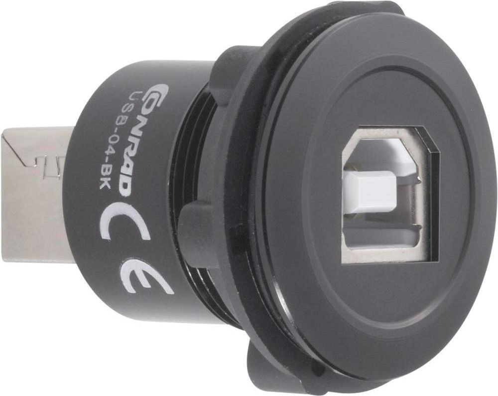 Conrad Gniazdo Do Zabudowy Usb Złącze Żeńskie Do Wbudowania Usb-04-Bk ...