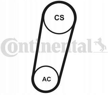 Zestaw paska klinowego wielorowkowego CONTITECH 5PK705 ELAST T1 ...