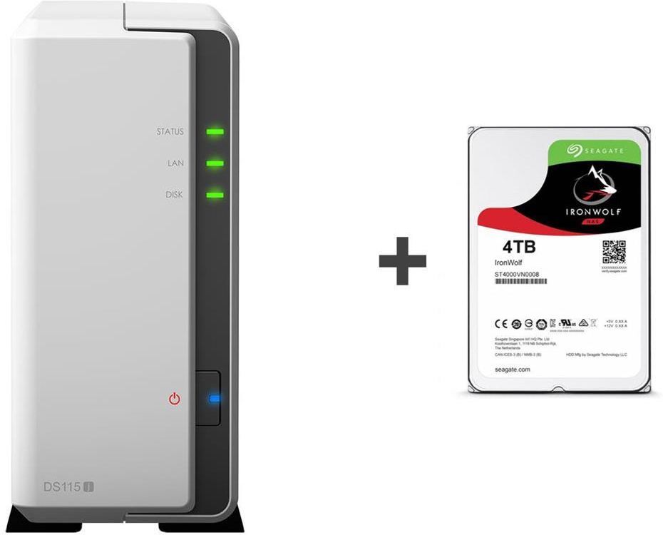 Macierz dyskowa Synology DS115j +2x2TB (DS115J4TB) - Opinie i ceny na ...