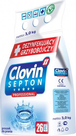 Professional Clovin Ii Septon Środek Piorąco-Dezynfekujący 3Kg - Opinie ...