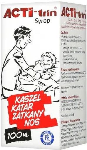 Actitrin syrop 100ml - Opinie i ceny na Ceneo.pl