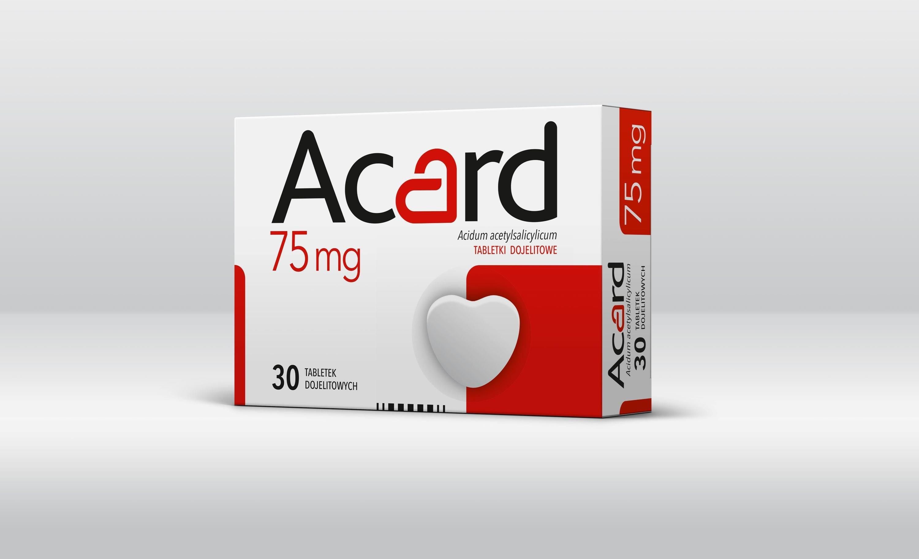 Acard 75 mg 30tabl. - Opinie i ceny na Ceneo.pl