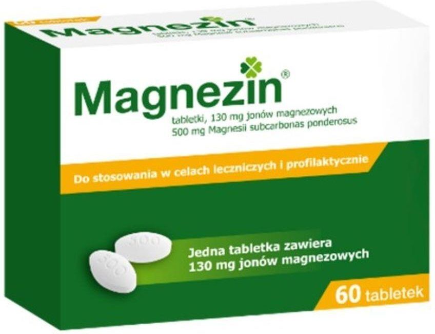 Magnezin 500mg 60 tabl. - Opinie i ceny na Ceneo.pl