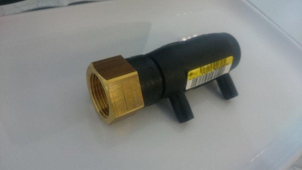 Agru-Frank Mufa przejściowa PE/mosiądz DN 32xGW 1 SDR11 elektrooporowa woda/gaz 25.184.3232.11 ...