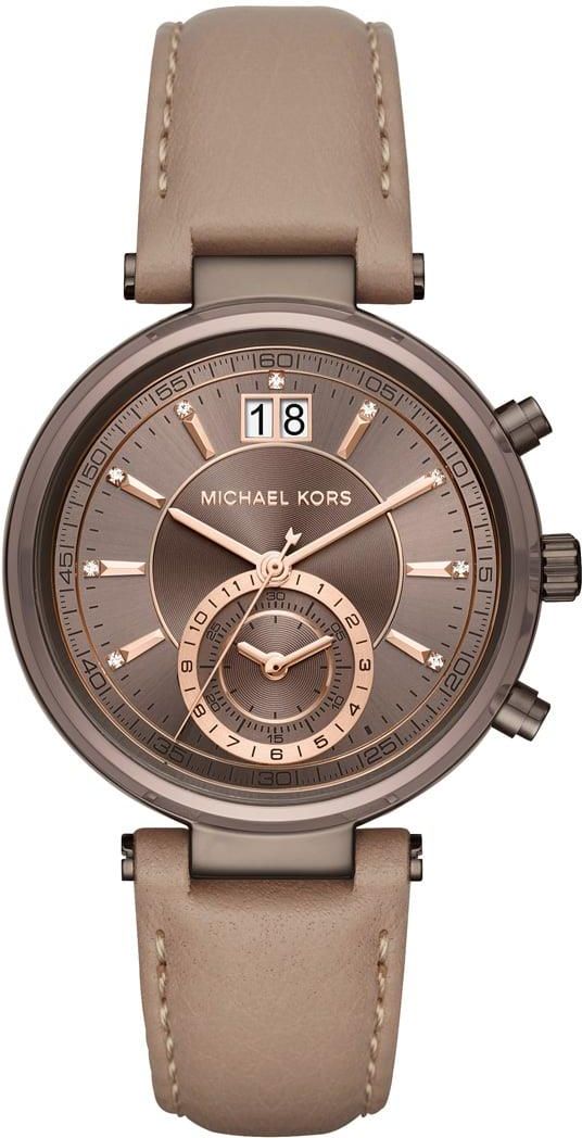 Michael Kors SAWYER chronograficzny taupe MK2629 - Zegarki Damskie ...