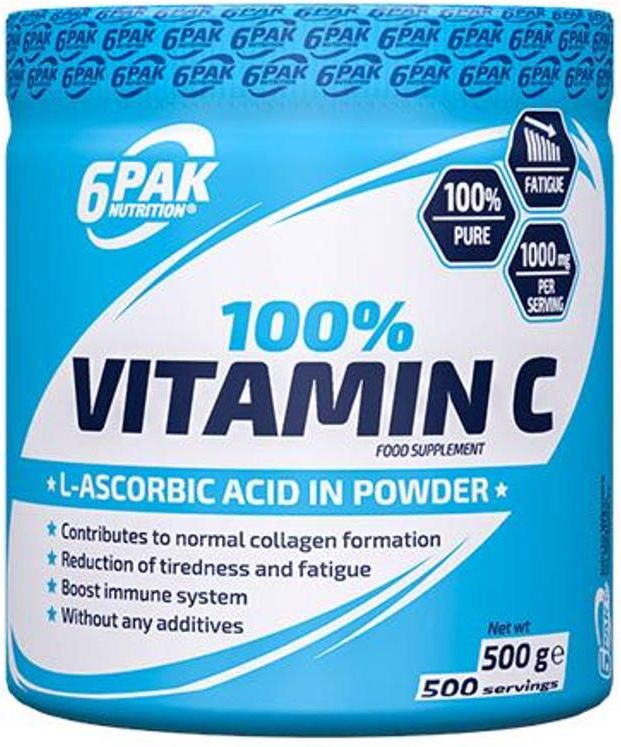 6PAK Nutrition Vitamin C 500g - Opinie i ceny na Ceneo.pl