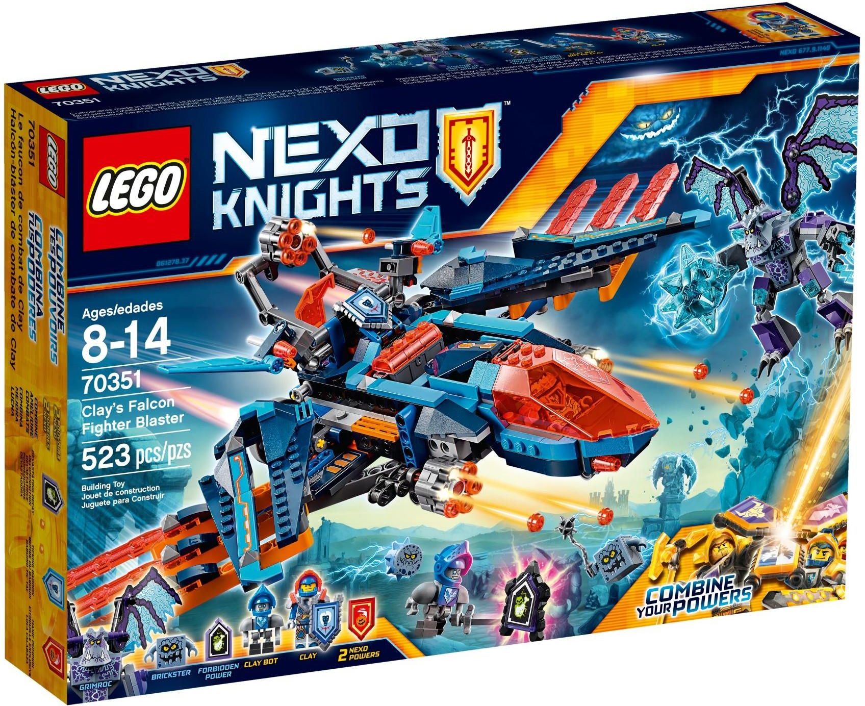 Klocki Lego Nexo Knights Blasterowy Myśliwiec Clay'a (70351) - Ceny i ...