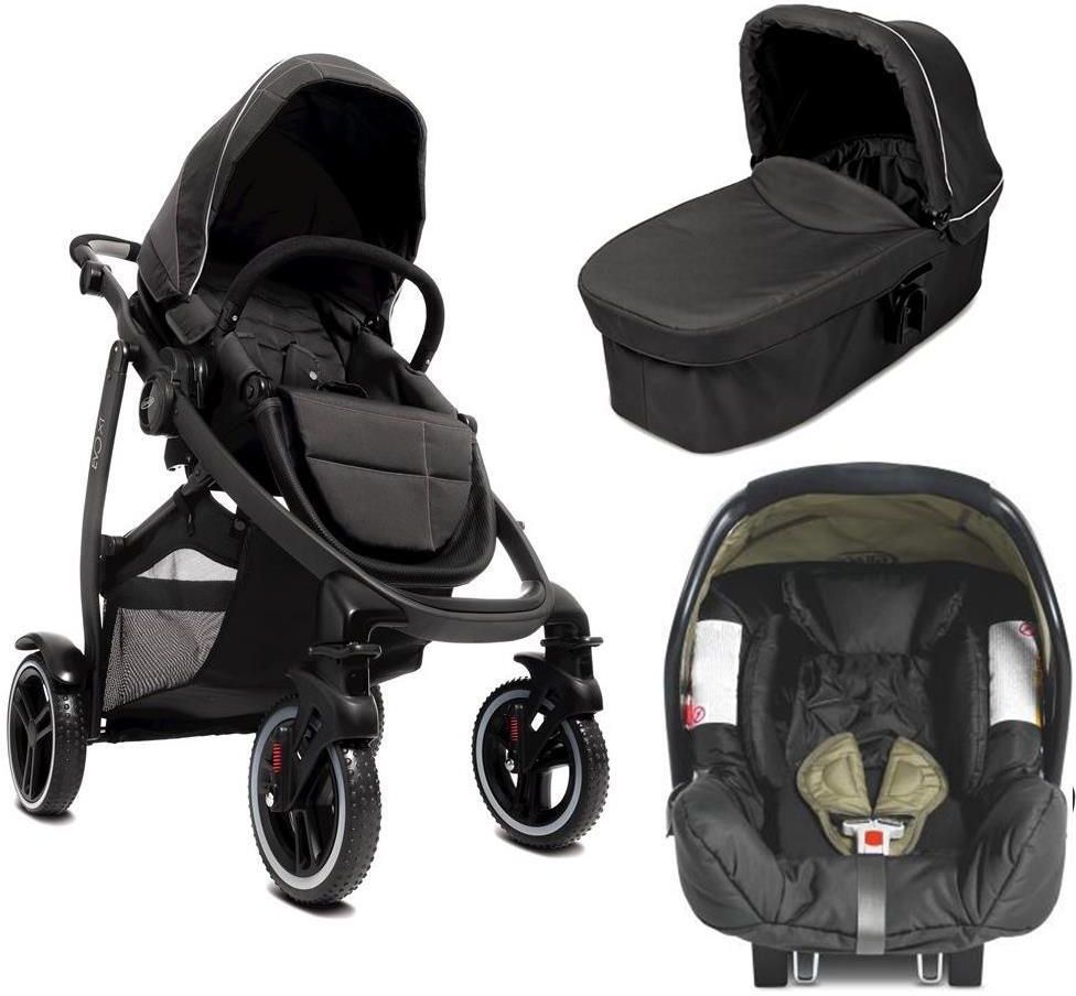 Wózek Graco Evo XT Rock-Sand Głęboko spacerowy + fotelik Junior Baby ...