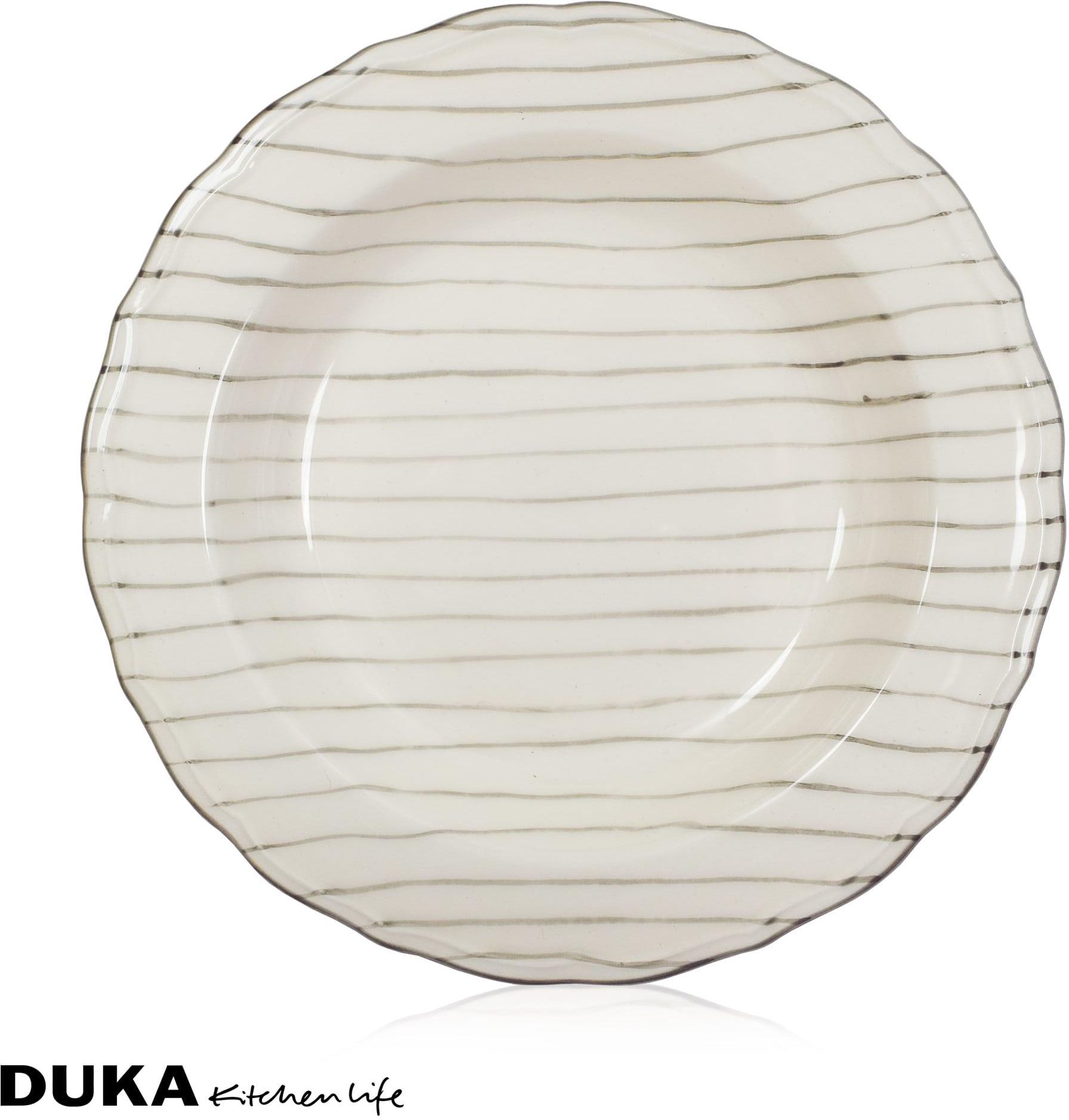 Duka Talerz Głęboki 23Cm Beżowy W Paski 1212223 - Opinie i atrakcyjne ...