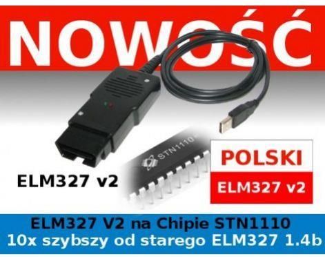 Viaken Polski ELM327 v2 Euroscan 2013 diagnoza OBD2 ELM327 v2 USB ...