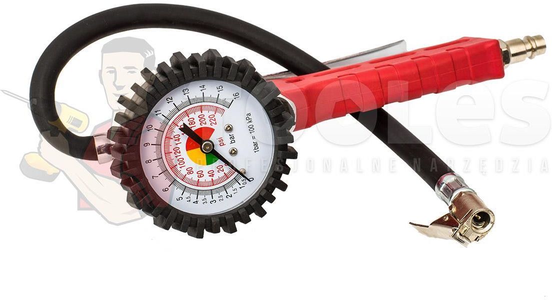 FALONTECH Pistolet do pompowania kół z manometrem 16BAR TG323 - Opinie ...