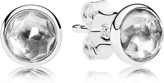 Pandora Kolczyki 290738Rc Kwiecień Kryształ Górski - Ceny i opinie ...