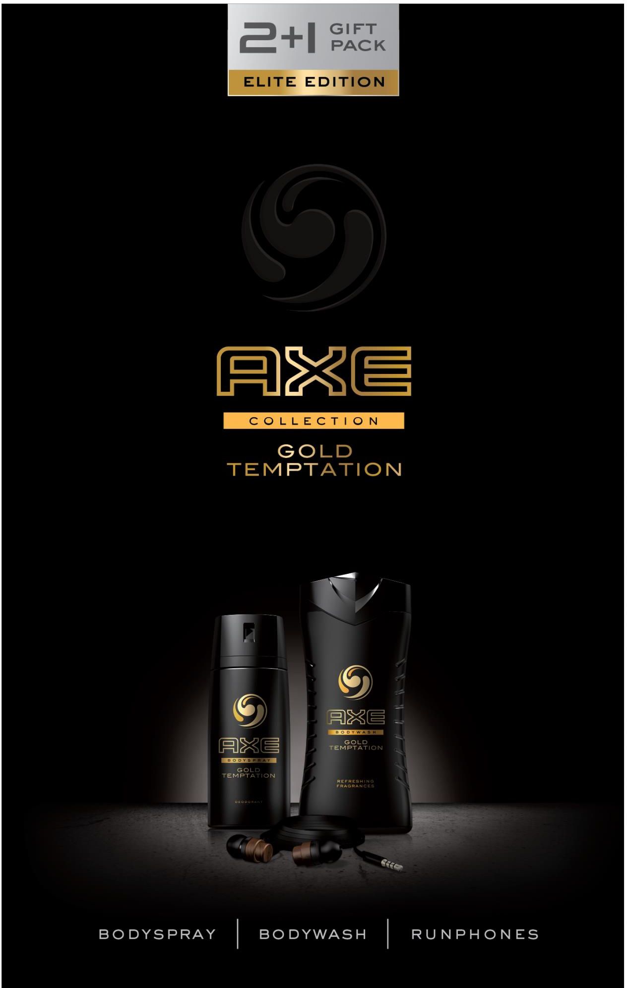 Axe Gold Temptation Słuchawki + Żel Pod Prysznic 250ml + Dezodorant ...