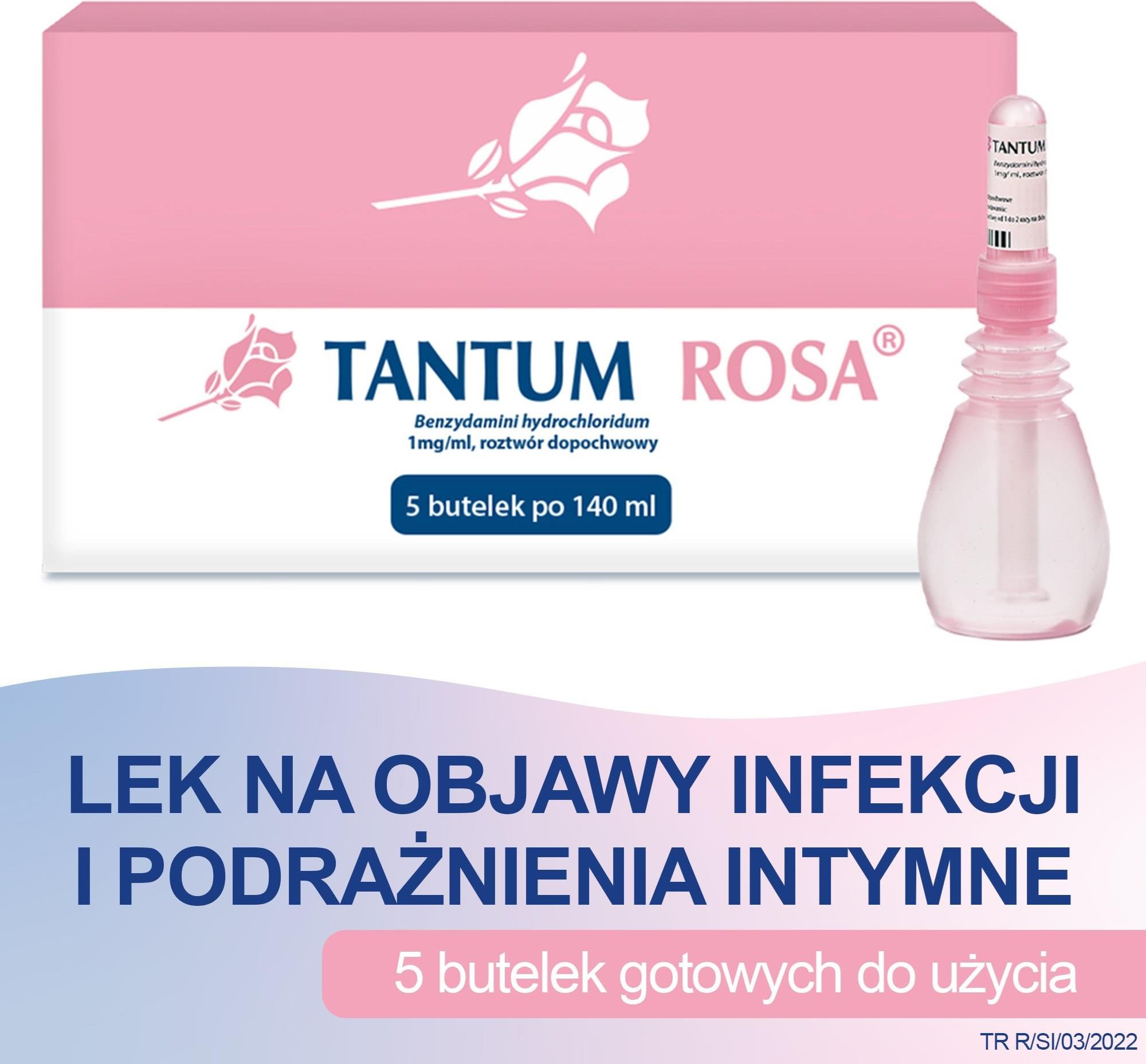 Tantum Rosa 5 butelek po 140ml - Opinie i ceny na Ceneo.pl