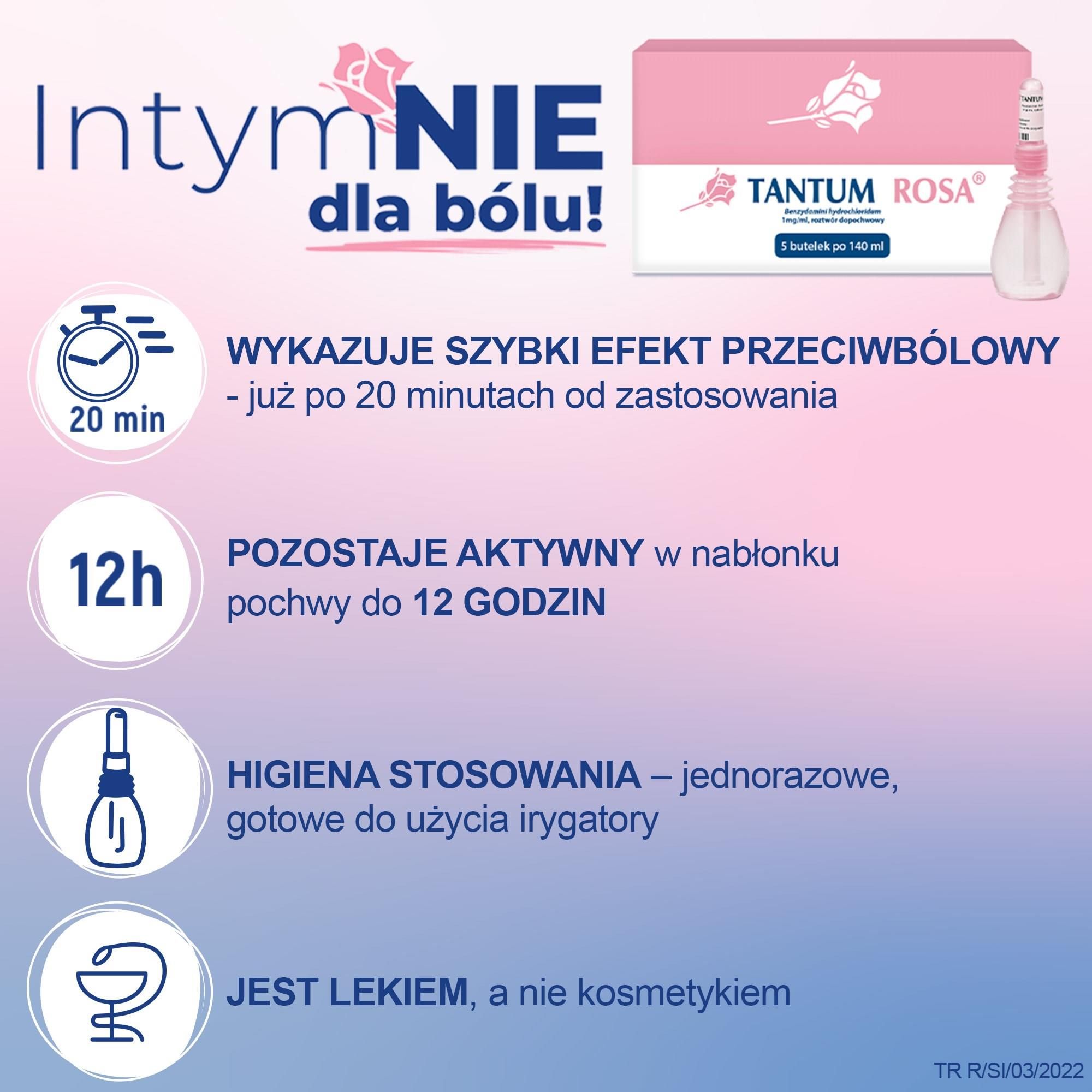 Tantum Rosa 5 butelek po 140ml - Opinie i ceny na Ceneo.pl