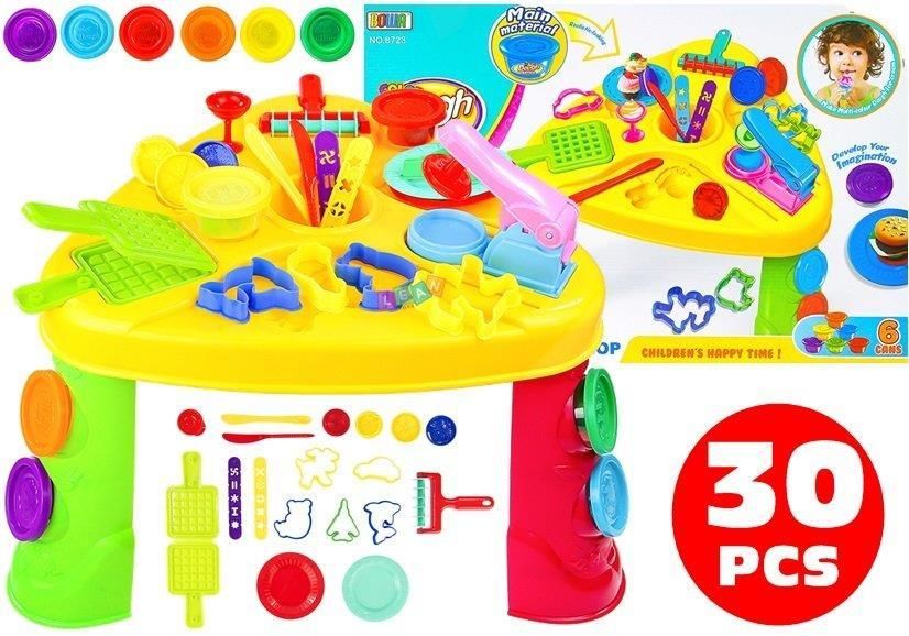 Lkod Toys Duży Zestaw Masa Plastyczna Stolik Wyciskarka 30 Pcs - Ceny i ...