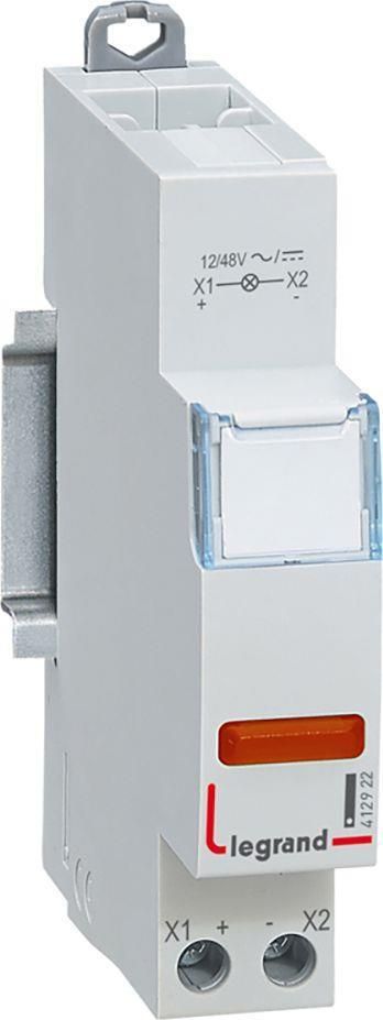 Legrand Lampka Sygnalizacyjna Led L 421 12-48V Dc 0.11W Czerwona Szyna Din 17.5Mm 412922 ...