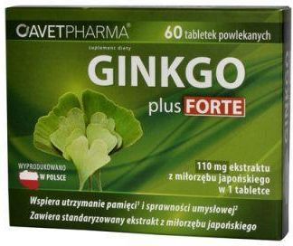 Tabletki Ginkgo Plus Forte 60 szt. - Opinie i ceny na Ceneo.pl