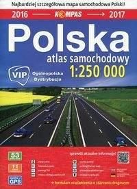 Polska Atlas samochodowy 1:250 000 Kompas - Ceny i opinie - Ceneo.pl