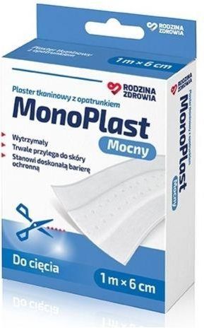 Rodzina Zdrowia Monoplast plaster tkaninowy z opatrunkiem 1m 6cm ...