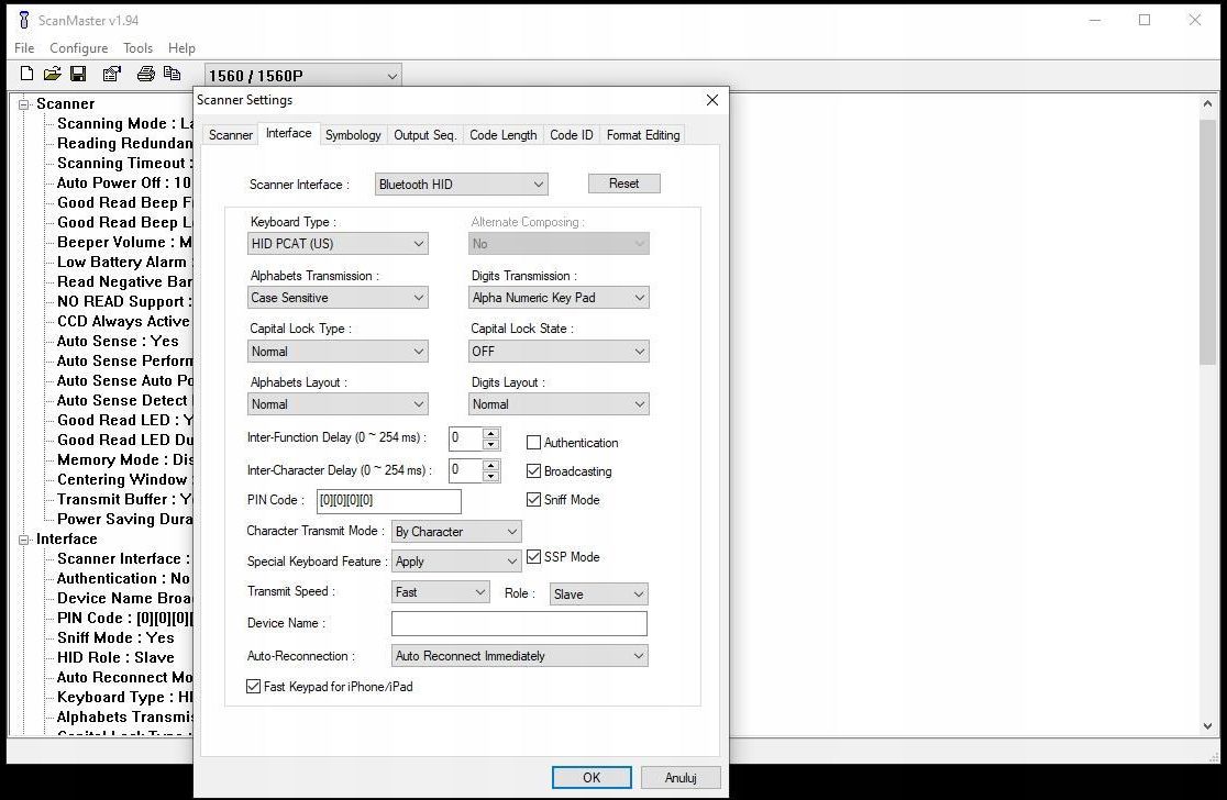 Skaner CipherLab 1560P,BT linear (A1560PCBKUE01) - Opinie i ceny na Ceneo.pl